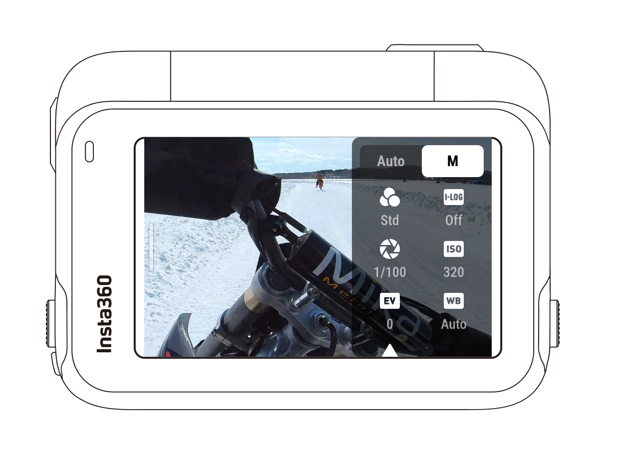 Insta360 acepro2 Camera Tutorial-Using the Screen